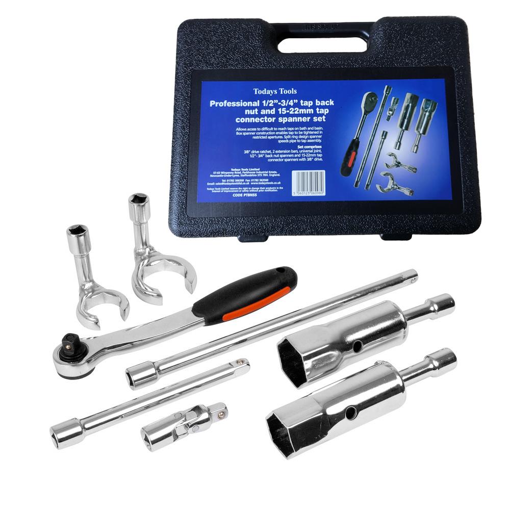 Todays Tools Pro Tap Back Nut Spanner Set | Plumberstools