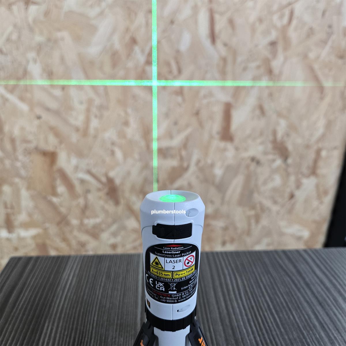 Laserliner SuperCross Pocket Green Compact Laser Level | Plumberstools