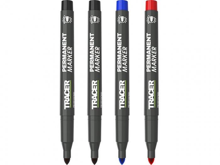 Tracer 4 Pack Permanent Fine Point Markers | Plumberstools